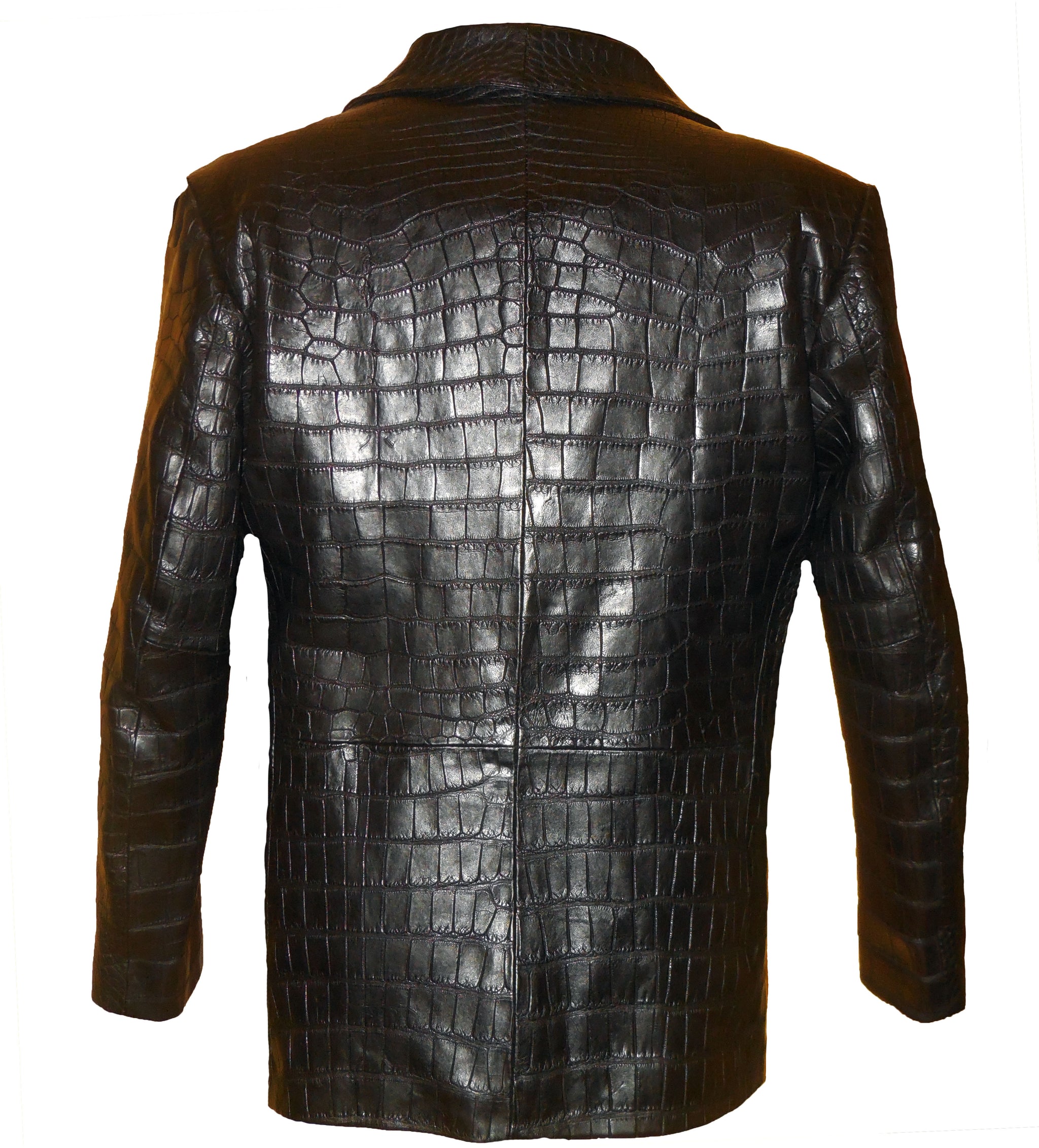 Alligator Blazer|Genuine Alligator Jacket|Alligator Skin Jackets|44-46 ...